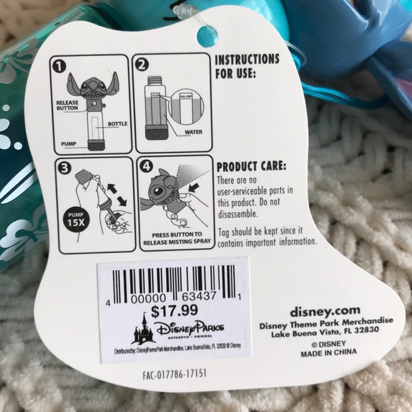Other | Nwtdisneys Stitch Misting Pump | Poshmark